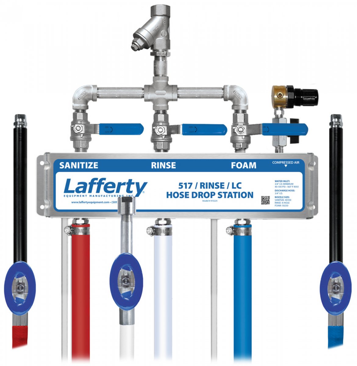 517 Sanitize / Rinse / LC Foam Hose Drop Station | Lafferty Equipment ...