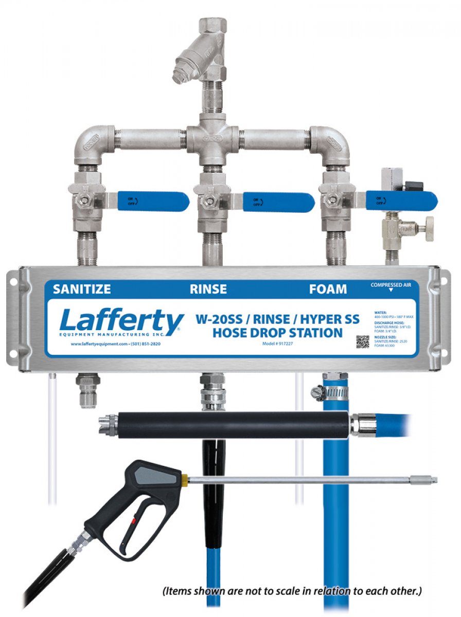 W-20SS Sanitize / Rinse / Hyper SS Foam Hose Drop Station | Lafferty ...