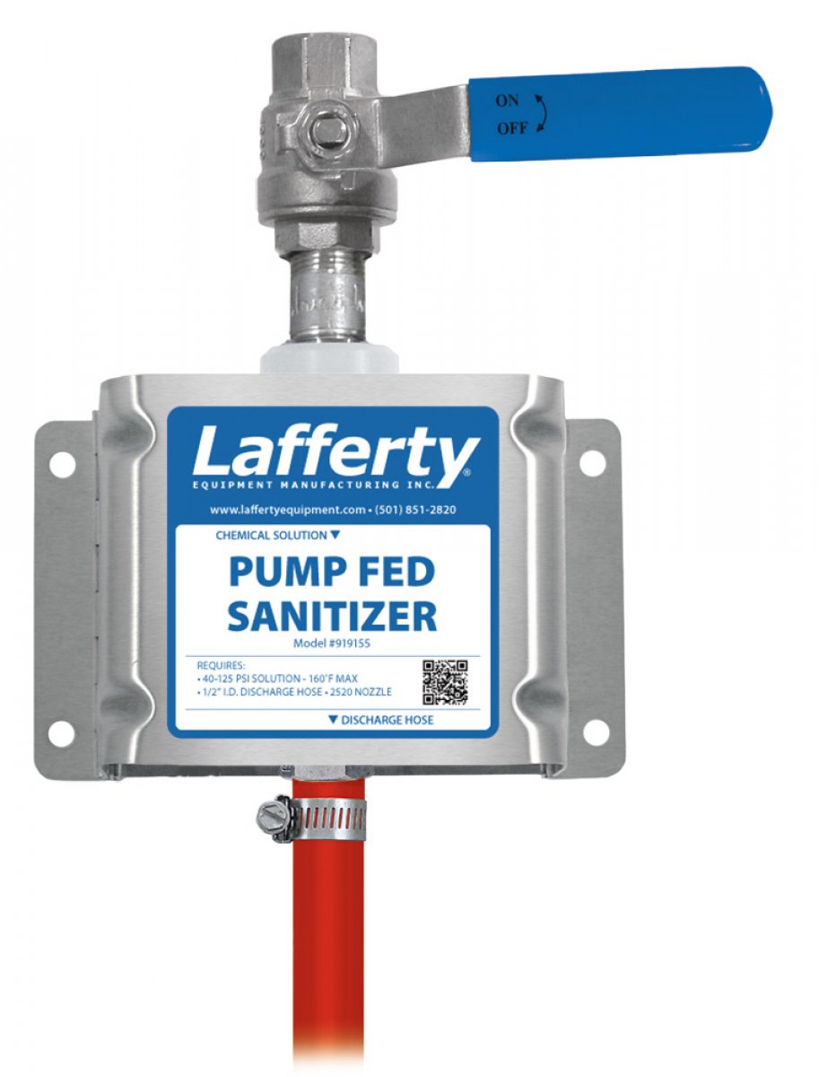 Pump Fed Sanitizer | Lafferty Equipment Manufacturing, Inc.