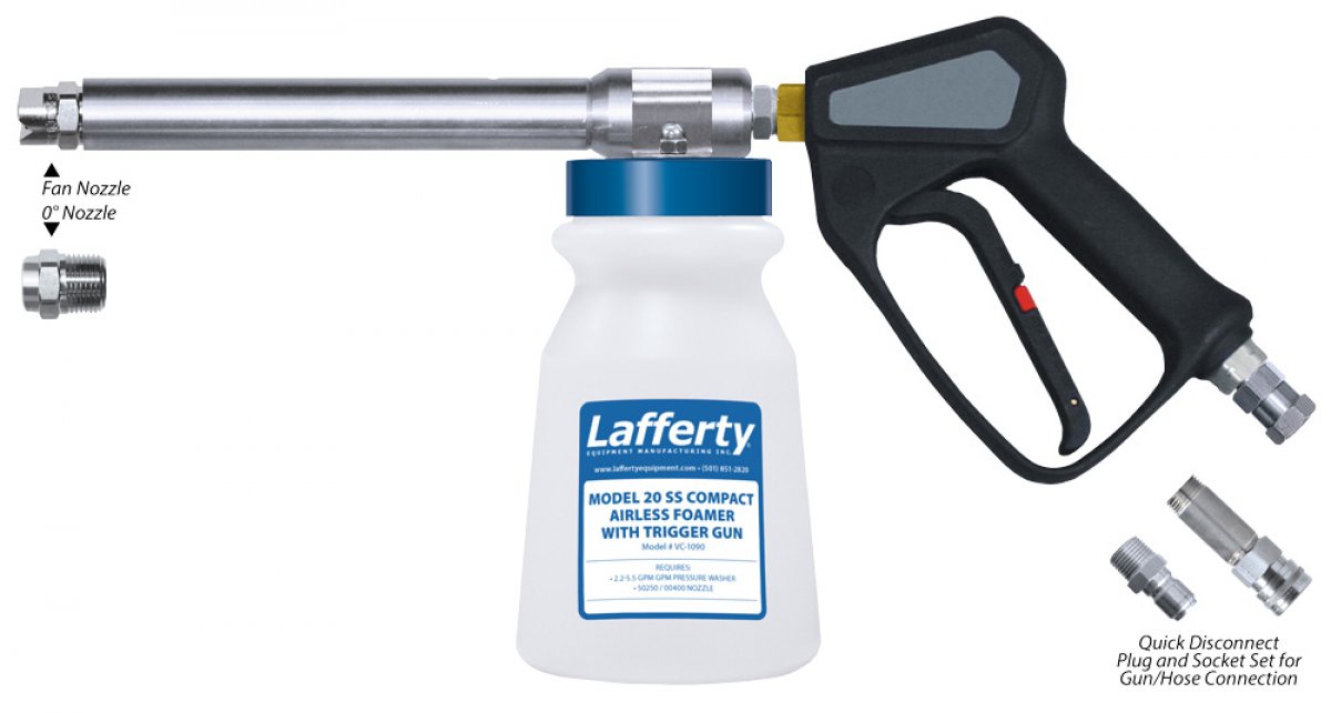 Model 20 SS Compact Airless Foamer With Trigger Gun | Lafferty ...