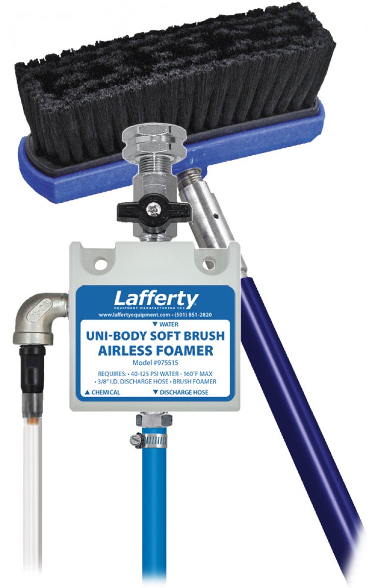 Uni-Body Soft Brush Airless Foamer | Lafferty Equipment Manufacturing, Inc.