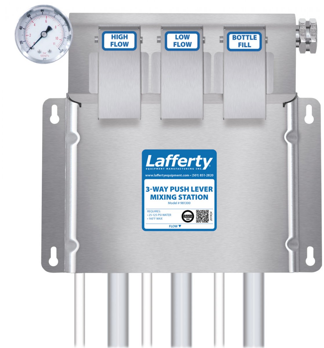 3-Way Push Lever Mixing Station | Lafferty Equipment Manufacturing, Inc.