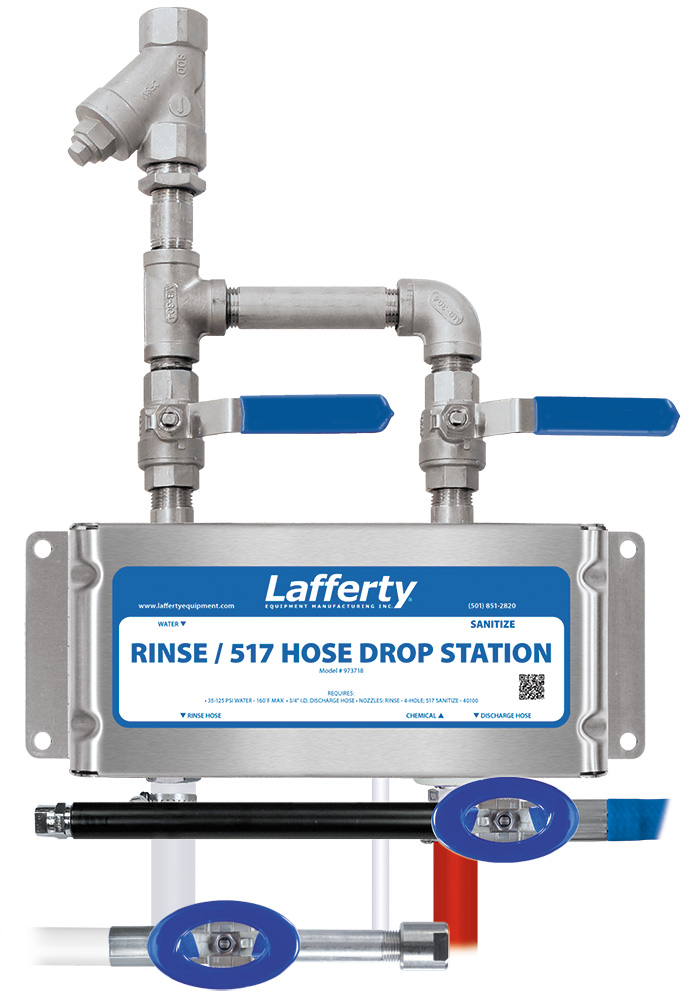 Rinse / 517 Sanitize Hose Drop Station | Lafferty Equipment ...