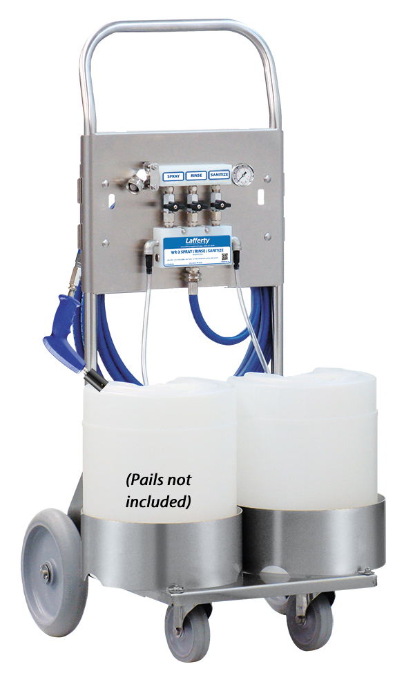 Portable WR-2 Spray / Rinse / Sanitize W/ Pistol Grip Gun | Lafferty ...