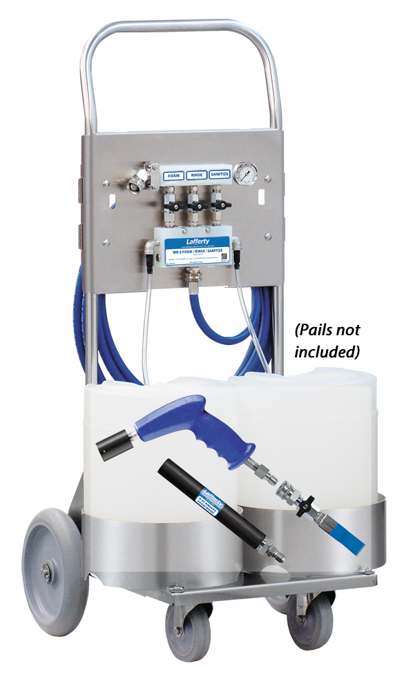 Portable WR-2 Foam / Rinse / Sanitize W/ Pistol Grip Gun Kit | Lafferty ...